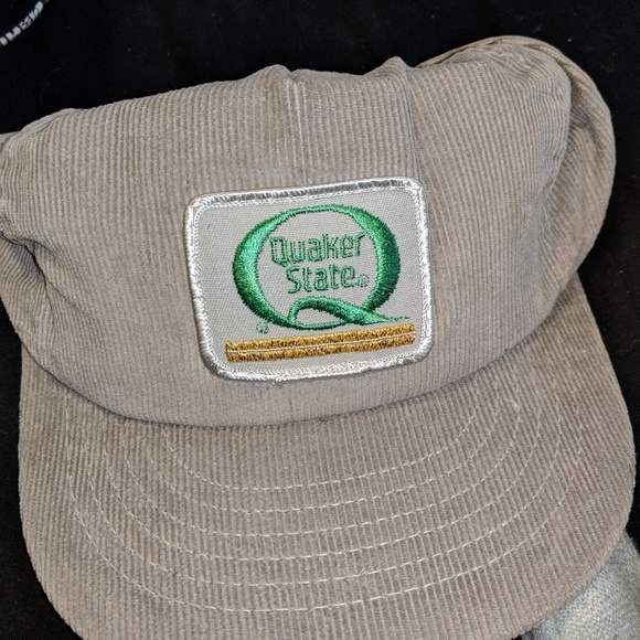 Accessories | Corduroy Old School Quaker State Oil Hat Make Ofer | Poshmark